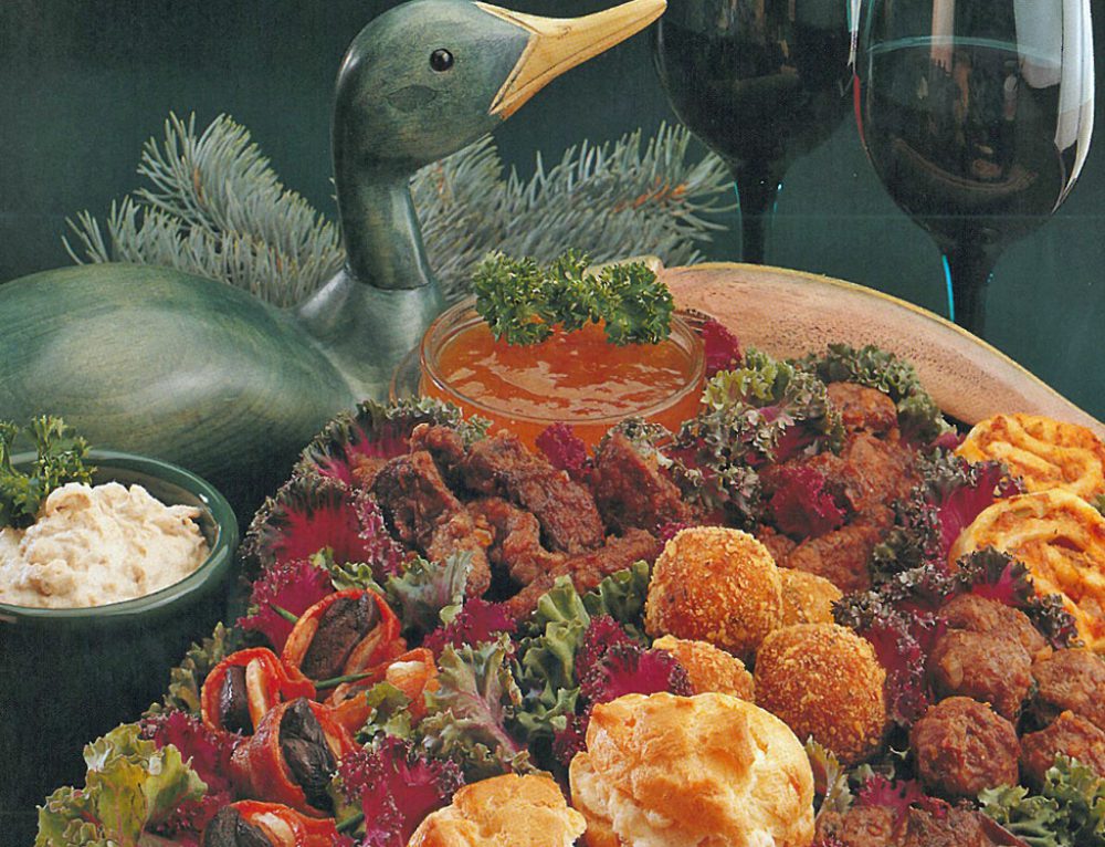 Cranberry-glazed roast turkey breast with wild rice stuffing